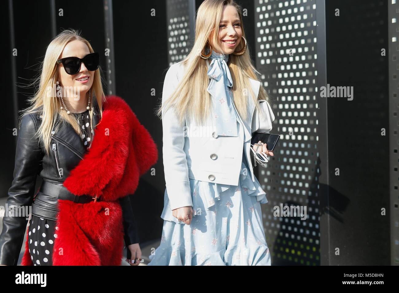 A chic showgoer attending the Gucci show during Milan Fashion Week ...