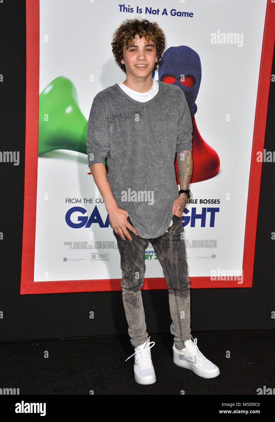 LOS ANGELES, CA. February 21, 2018: Sam Pottorff at the premiere for ...