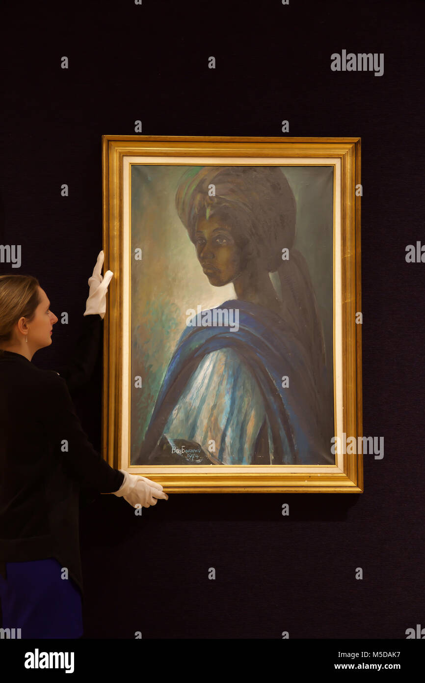 London,UK,22nd February 2018,Ben Enwonwu’s Tutu, the rediscovered ...