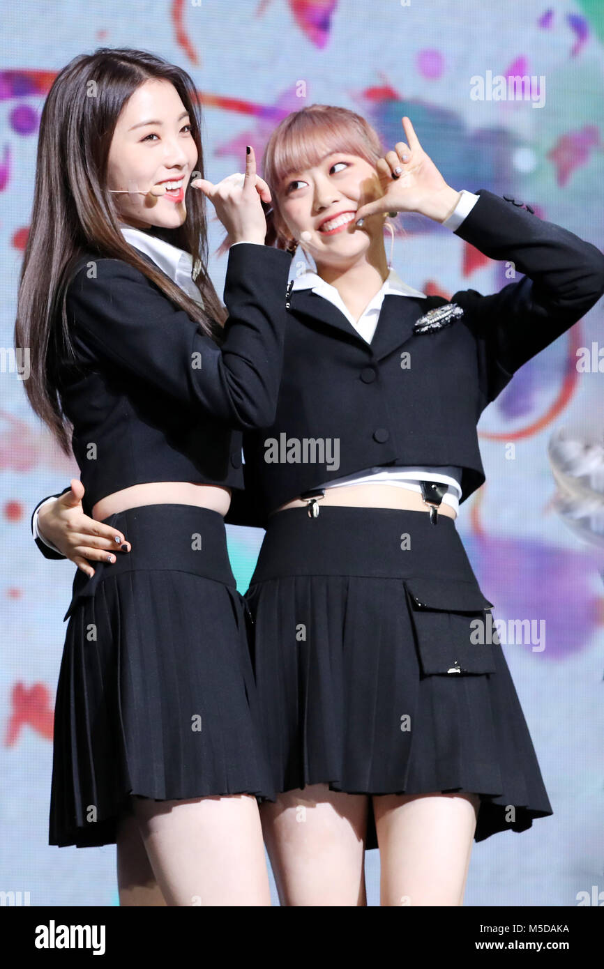 22nd Feb, 2018. S. Korean girl group Weki Meki South Korean girl group ...