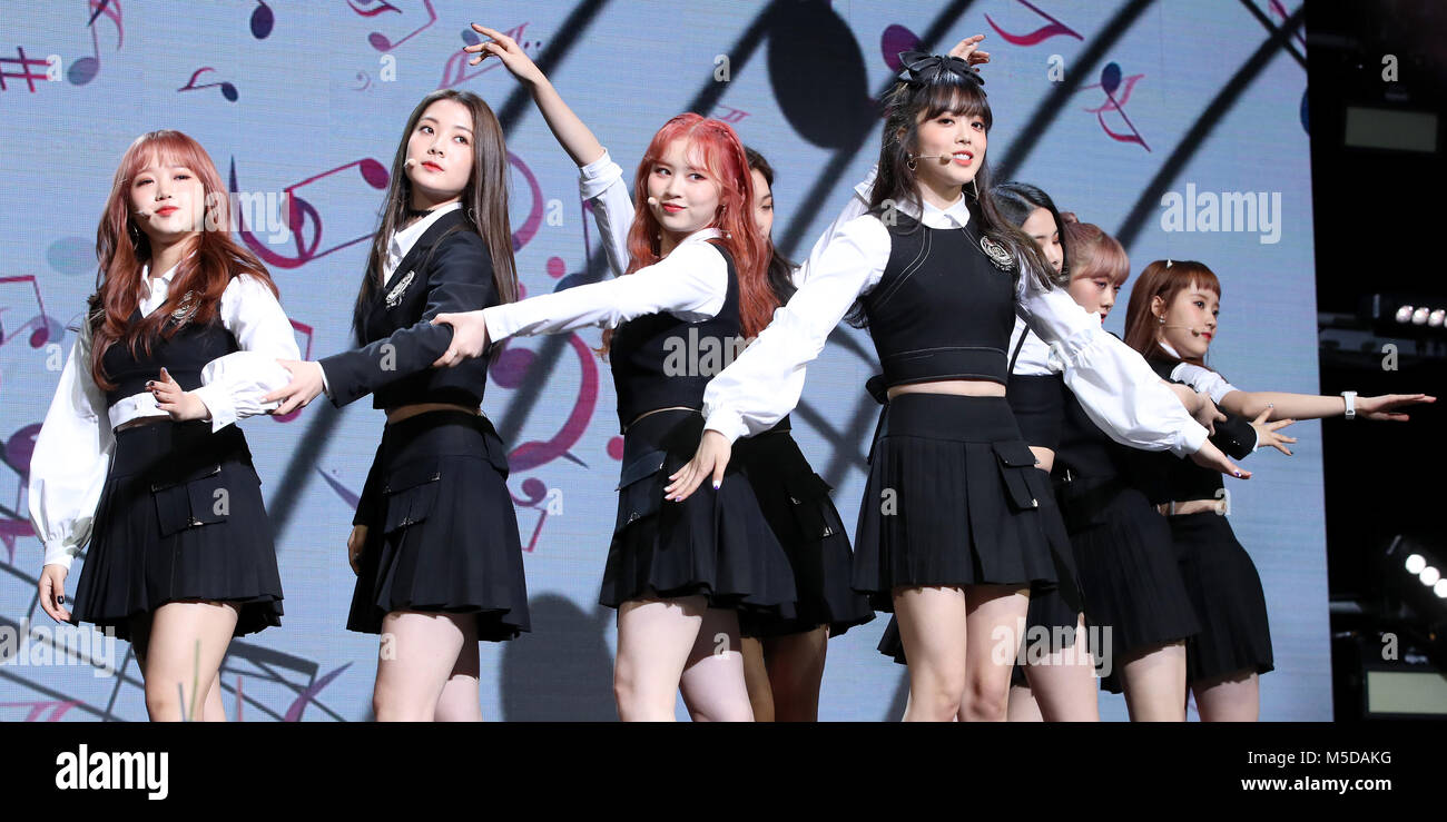 22nd Feb, 2018. S. Korean girl group Weki Meki South Korean girl group ...