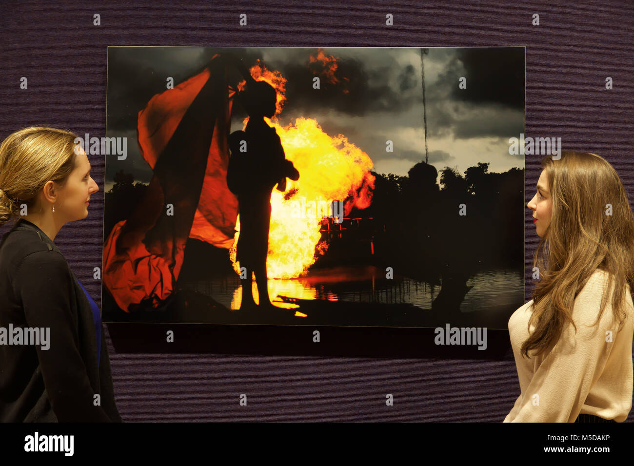 London,UK,22nd February 2018,GEORGE OSODI,(Nigerian, born 1974), Gas ...