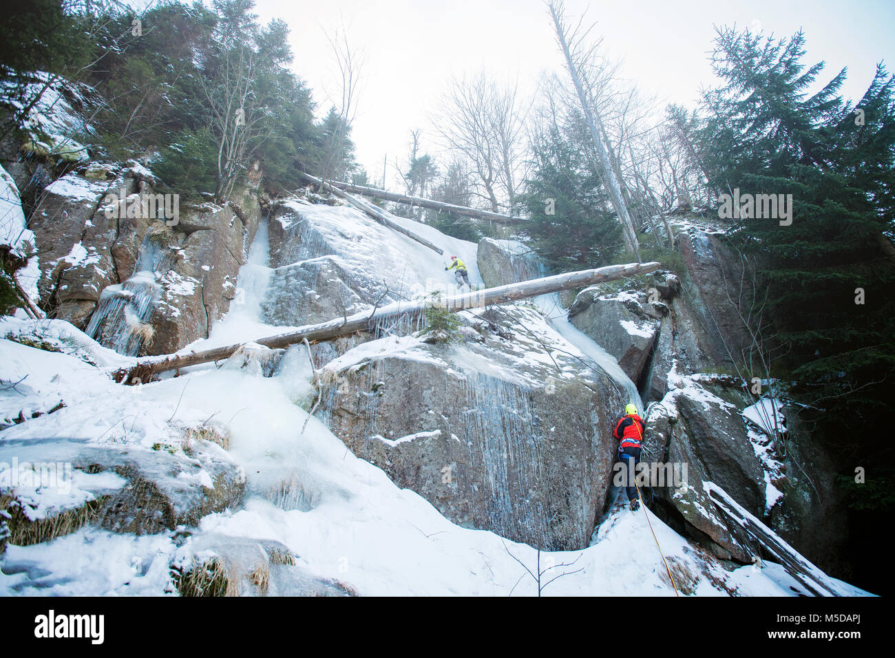 Hejnice, Czech Republic. 21st Feb, 2018. A rock climbers L-R Ivan Rous ...