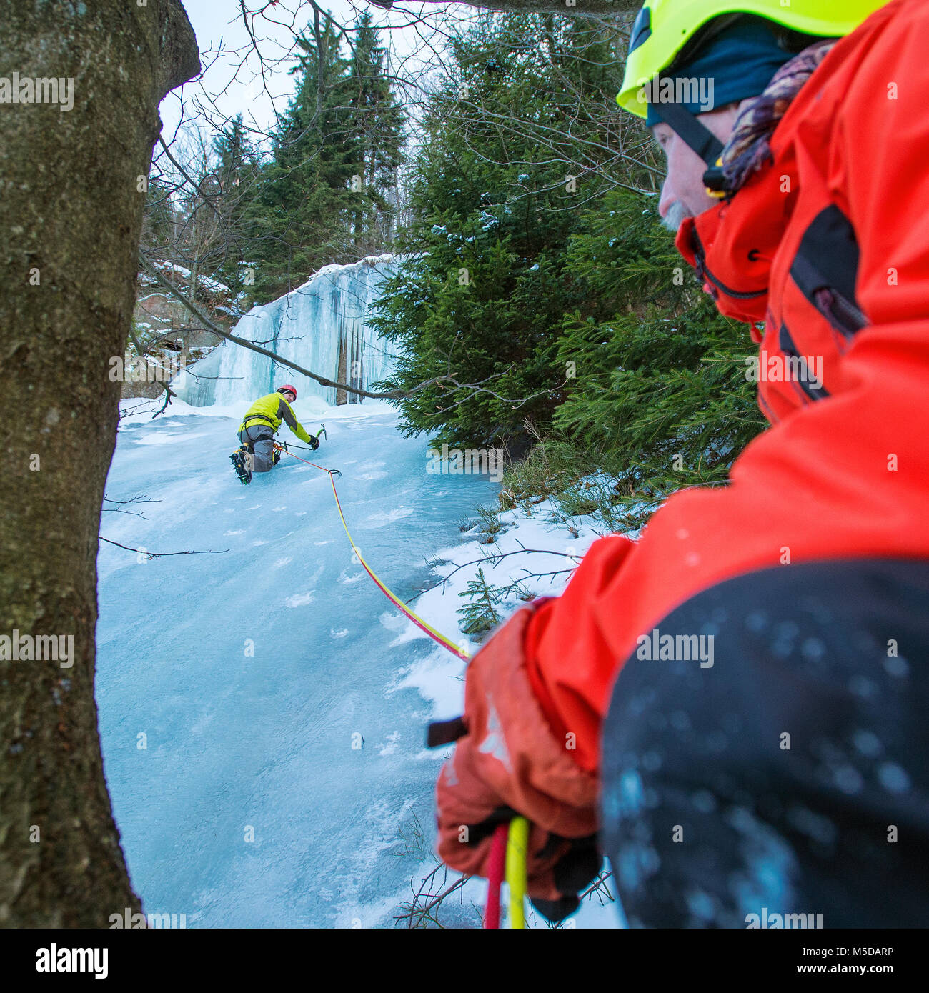 Hejnice, Czech Republic. 21st Feb, 2018. A rock climbers L-R Ivan Rous ...
