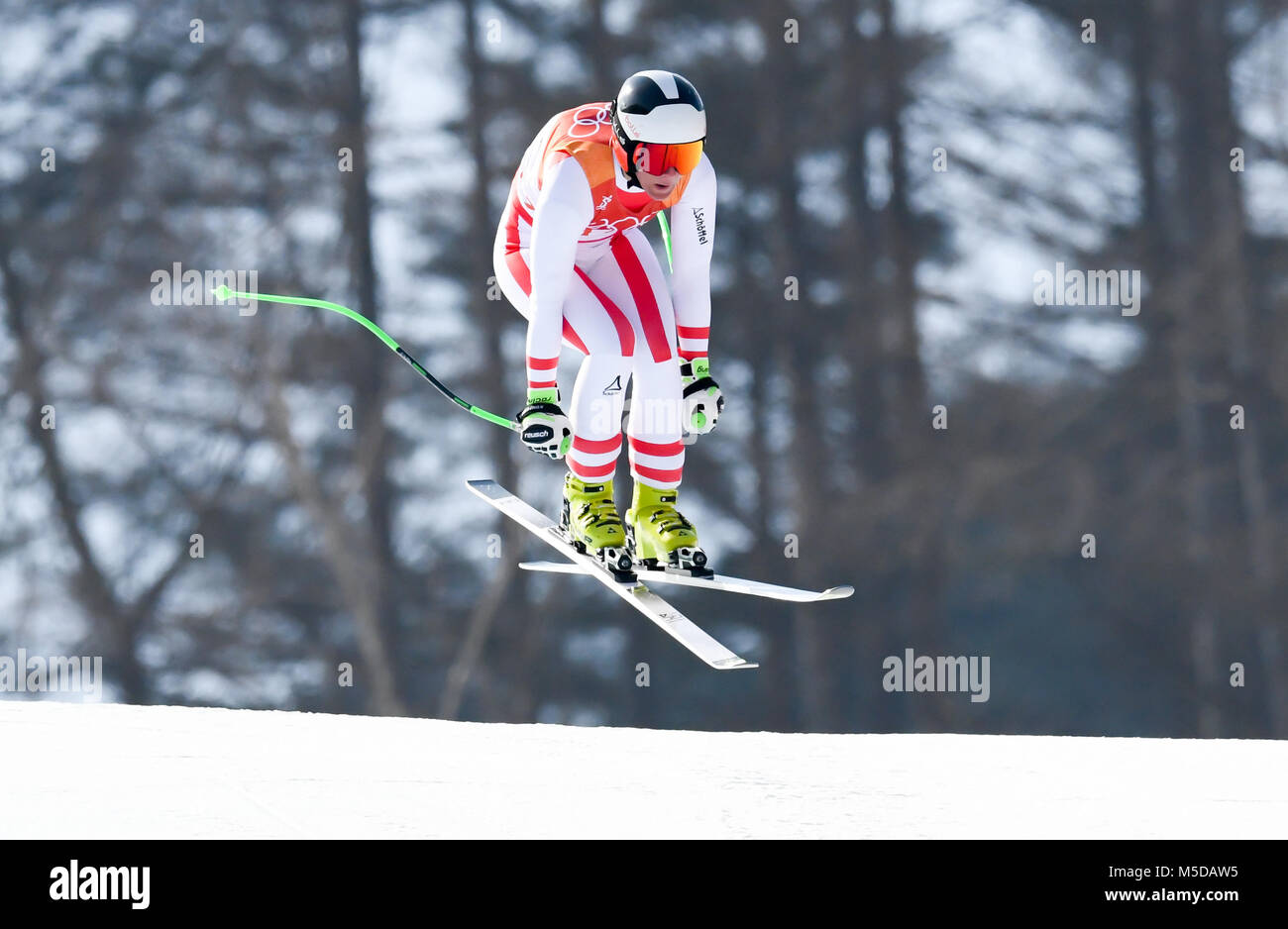 Pyeongchang, South Korea. 22 February, 2018. Olympics, Alpine Skiing ...