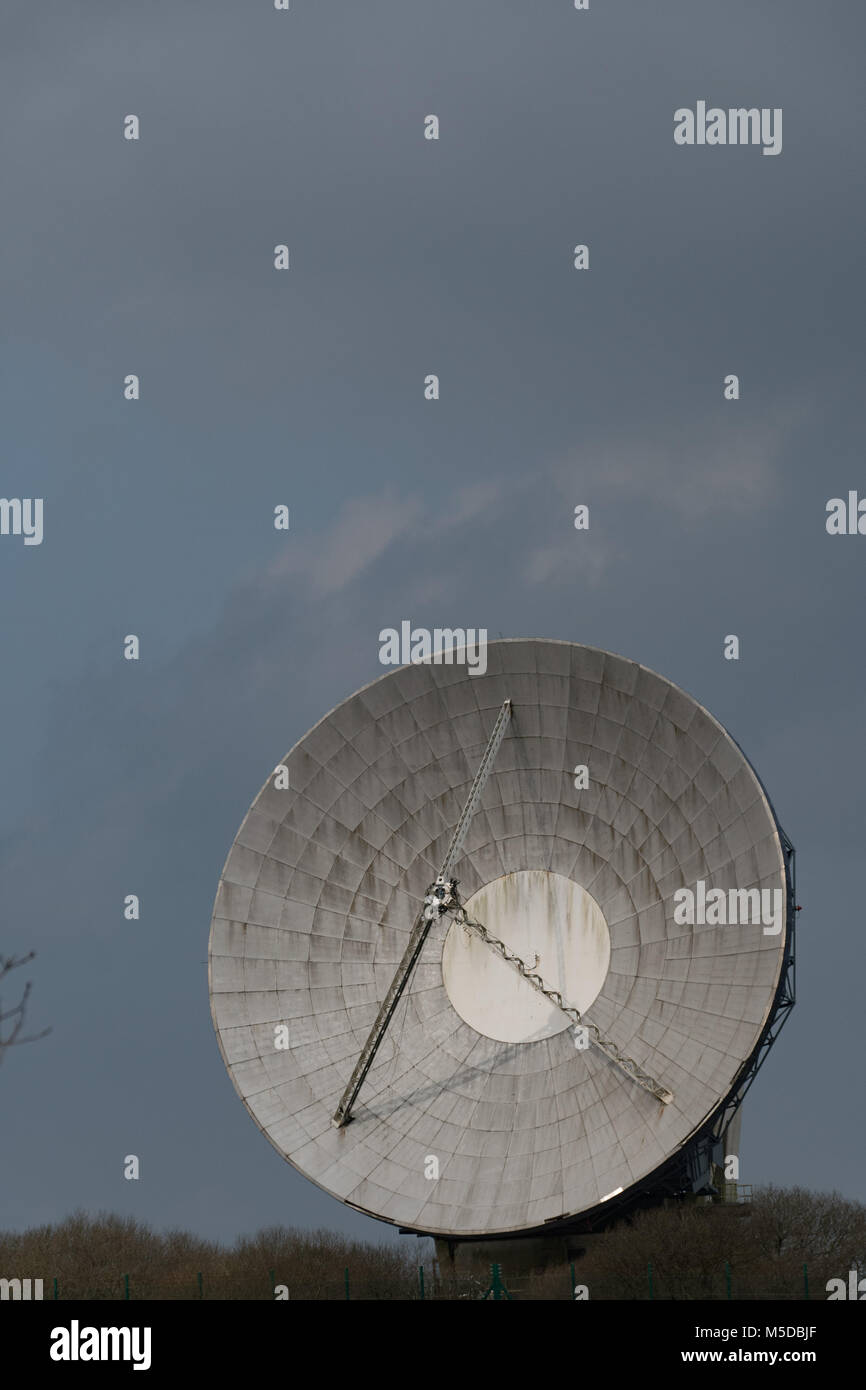 Satellite dish at goonhilly earth station cornwall england uk hi-res ...