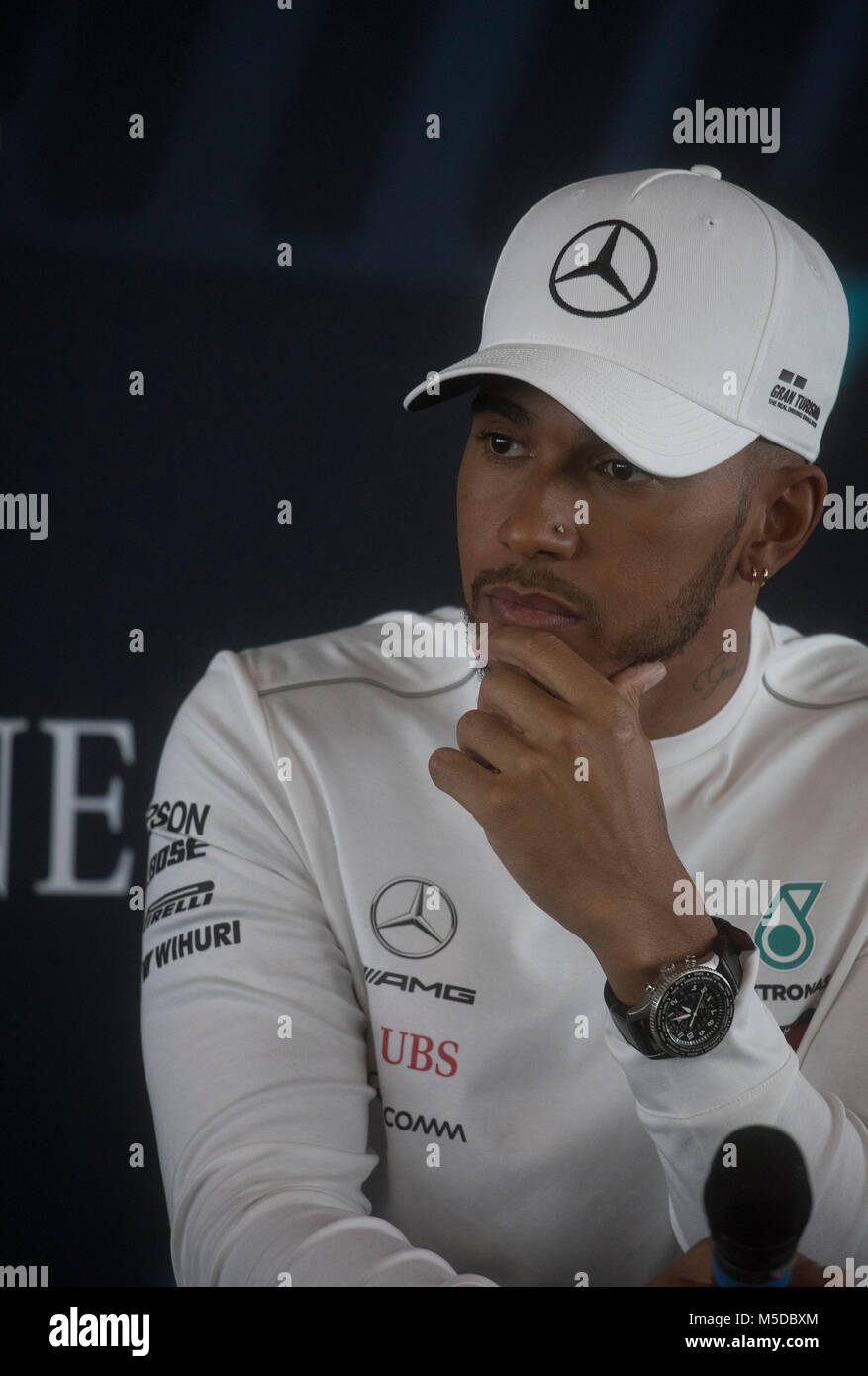 Mercedes Amg F1 W09 Of Lewis Hamilton High Resolution Stock Photography ...