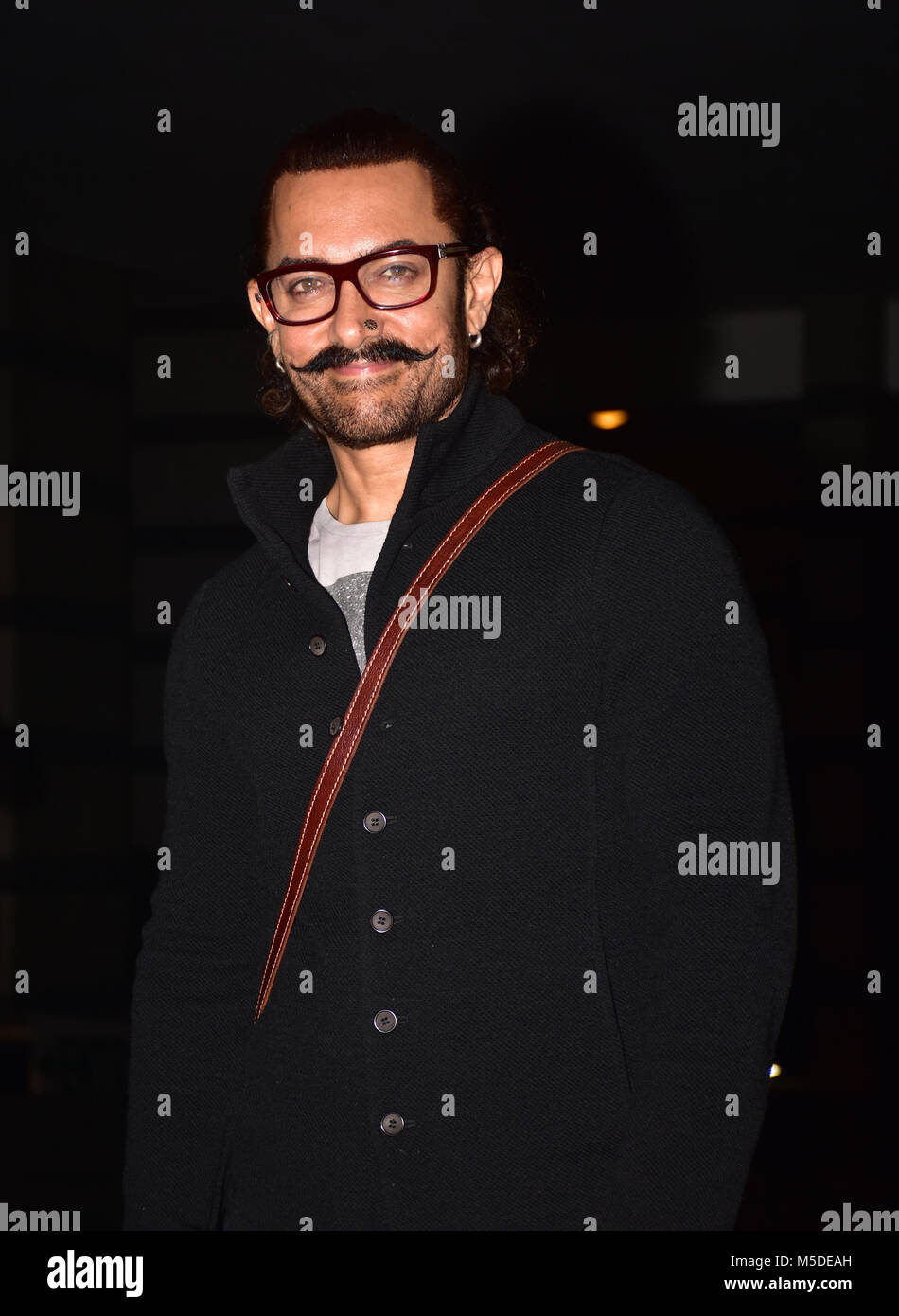 Mumbai, Maharashtra, India. 21st Feb, 2018. Indian film actor Aamir ...