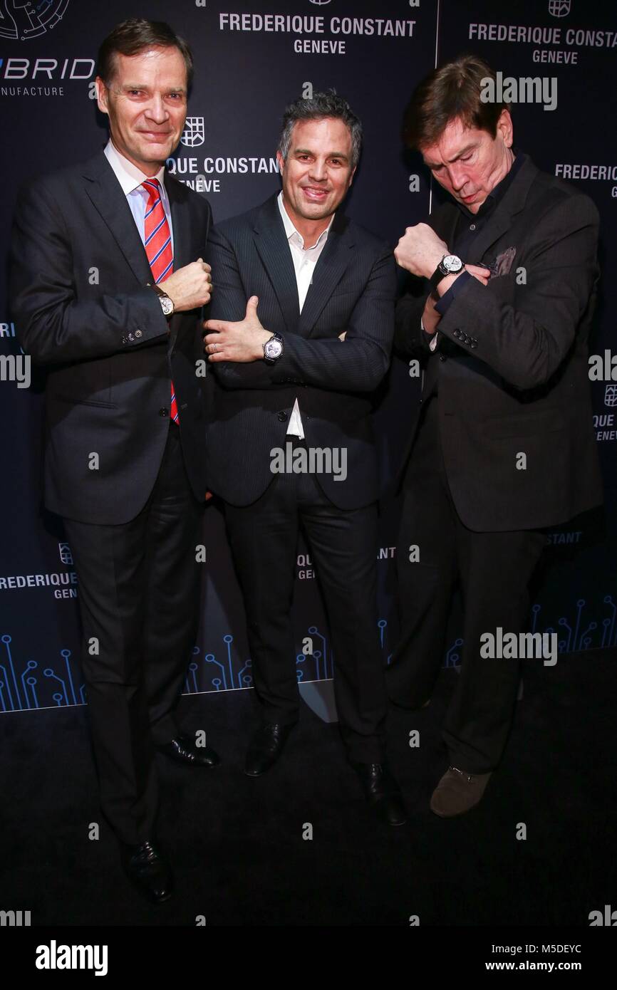 New York, NY, USA. 21st Feb, 2018. Peter Stas, Mark Ruffalo at arrivals ...