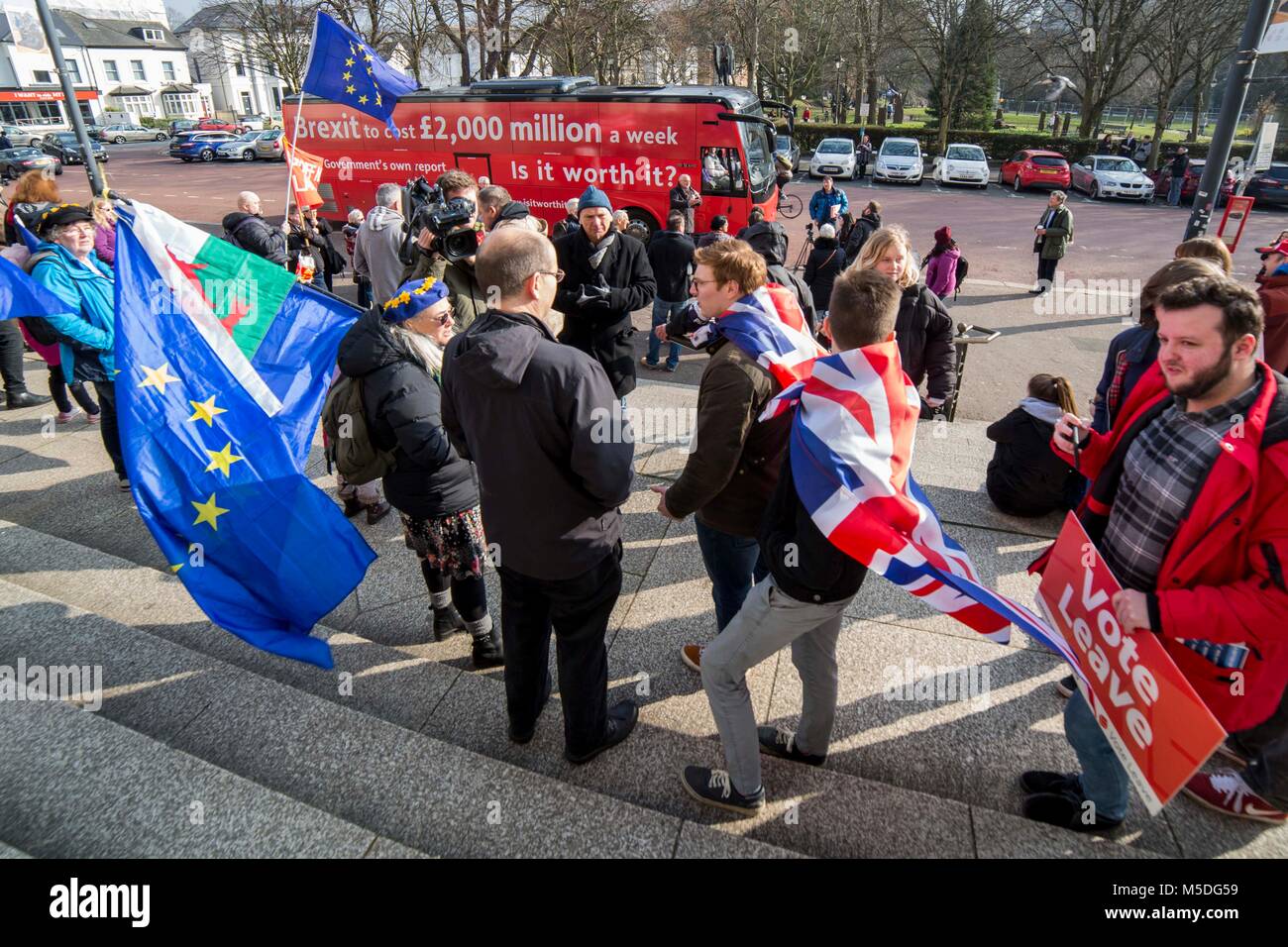 Leave remain cardiff hi-res stock photography and images - Alamy