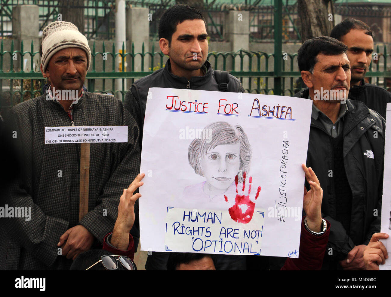 February 22, 2018 - People attend a protest demanding justice for 8 ...