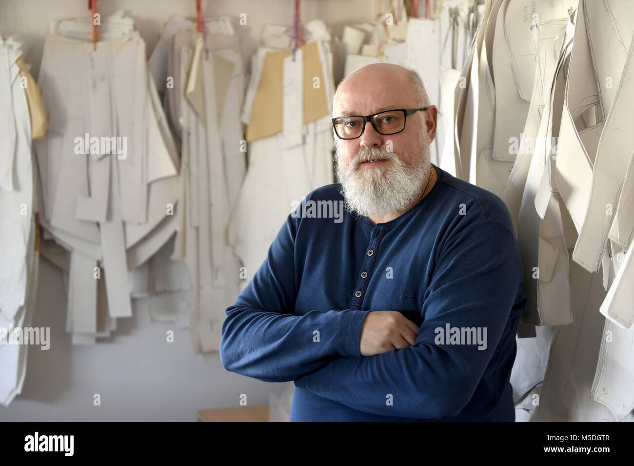 Businessman Ivo Tichy poses with materials for his brand products Don ...