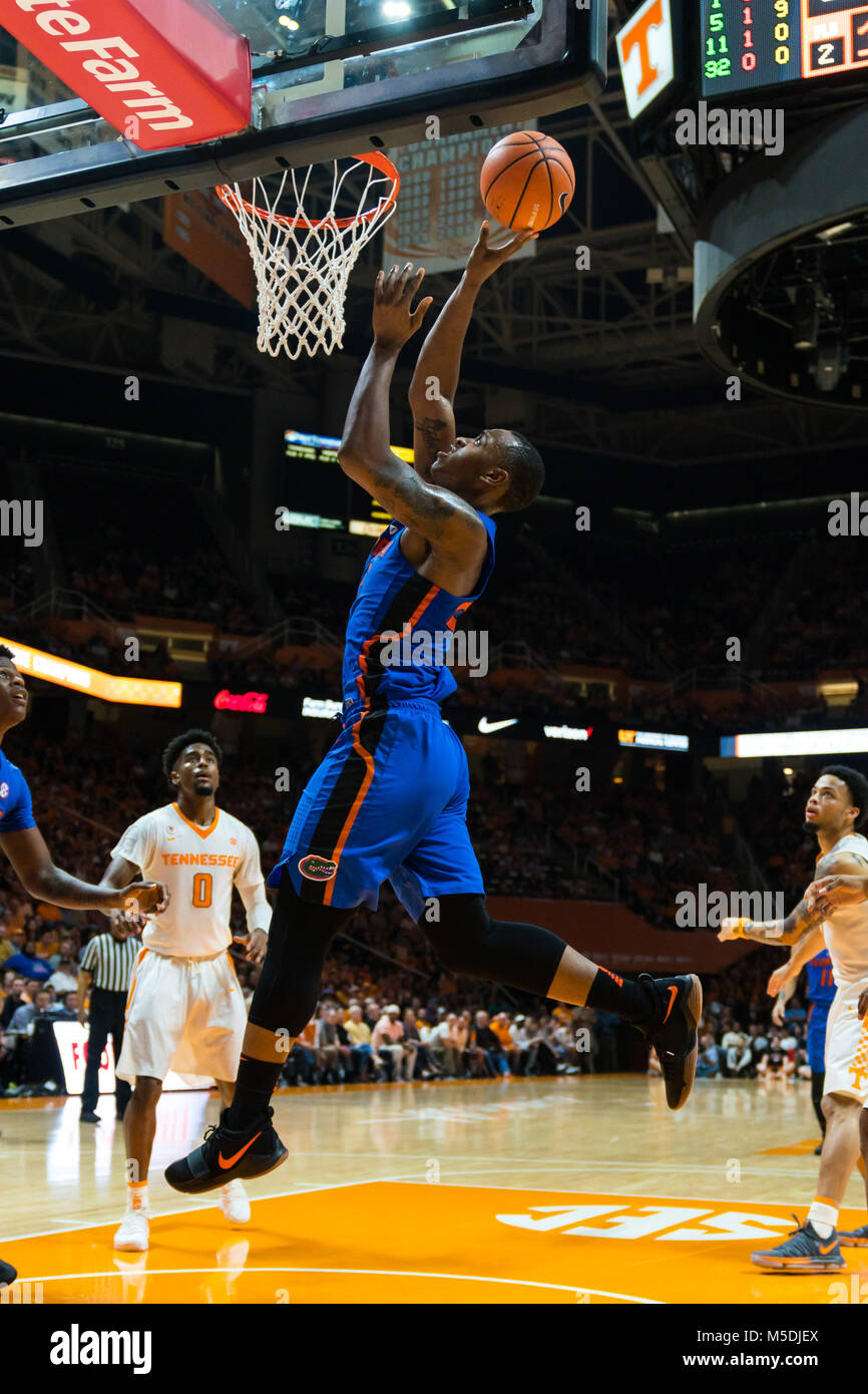 February 21, 2018: Keith Stone #25 of the Florida Gators shoots the ...