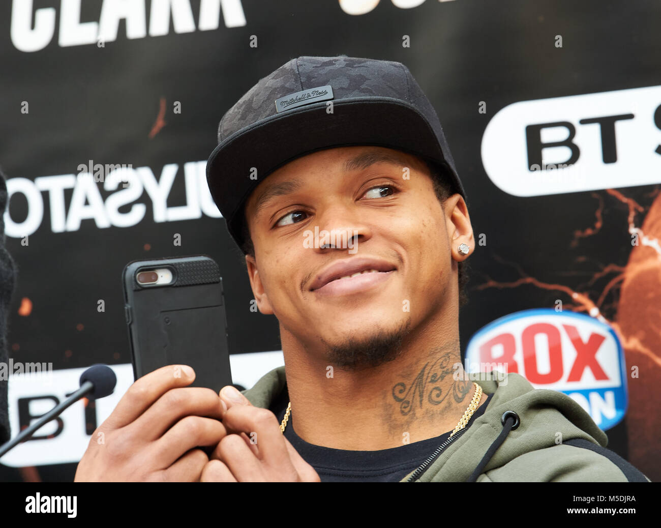 London, UK. 22nd Feb, 2018. 22nd Feb, 2018. Frank Warren Boxing press ...