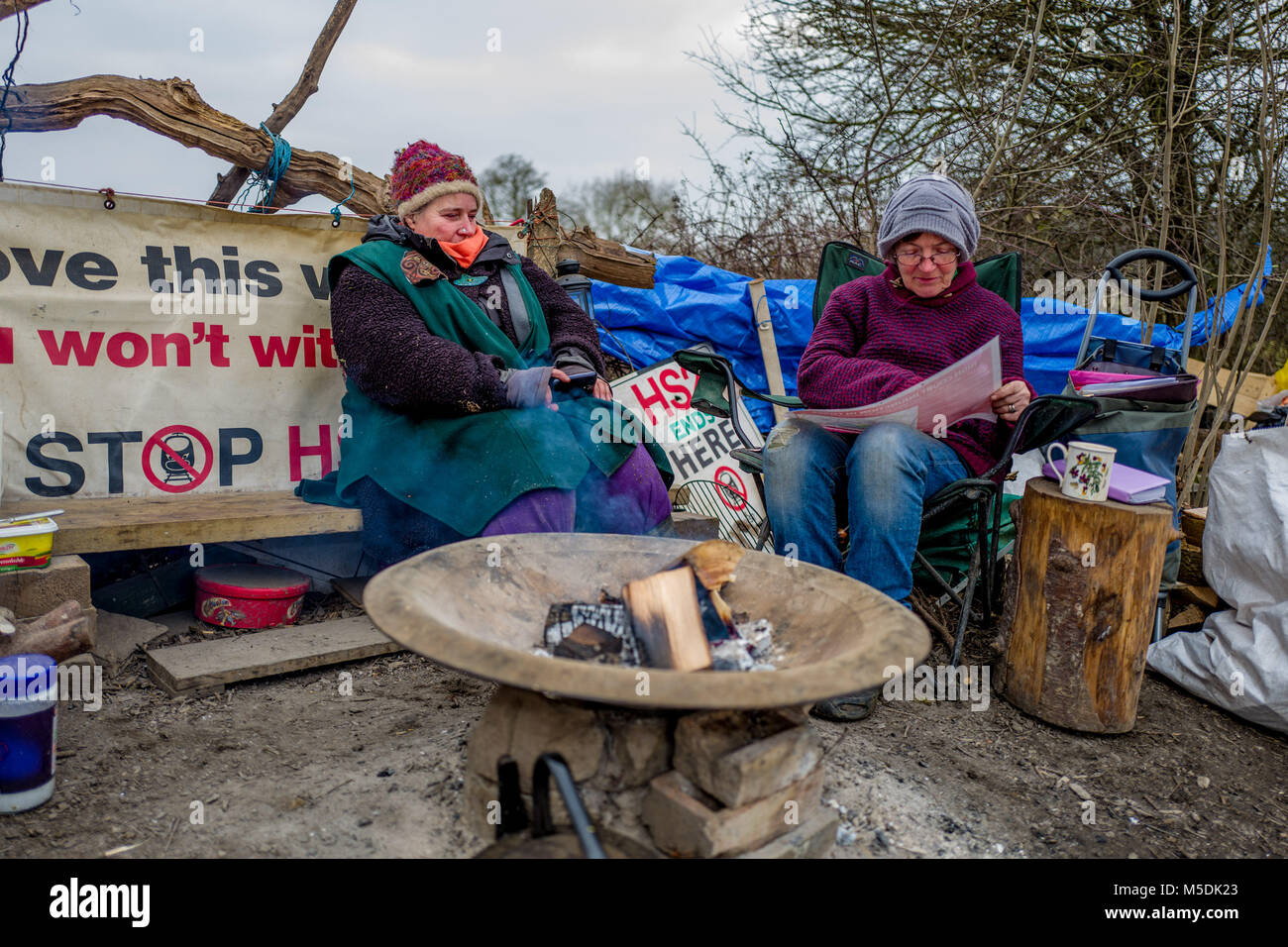 Hs2 campaigners hi-res stock photography and images - Alamy