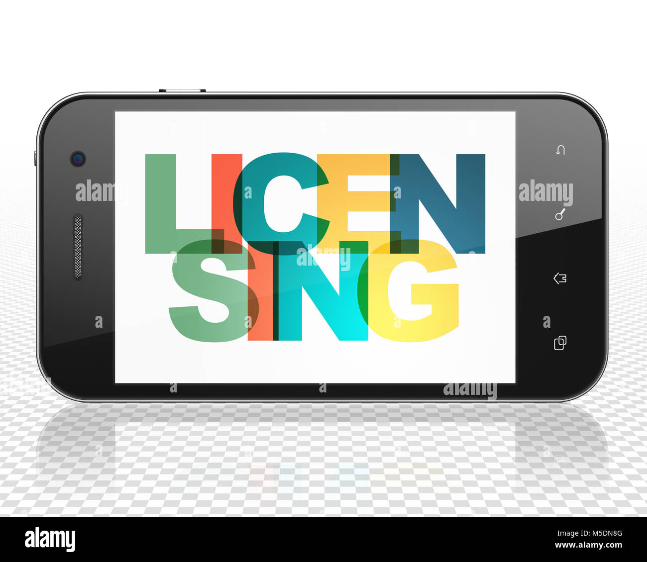 Law concept: Smartphone with Licensing on display Stock Photo - Alamy