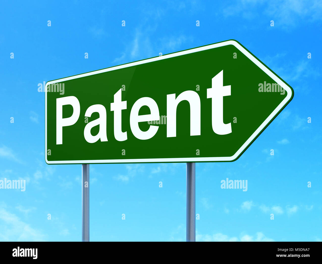 Law concept: Patent on road sign background Stock Photo - Alamy