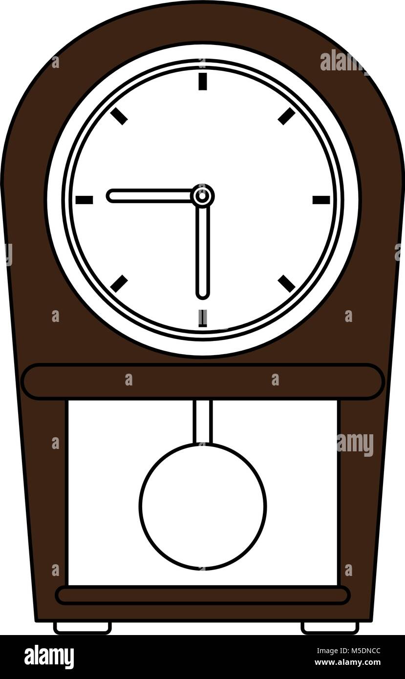 Ornate clock on wall Stock Vector Images - Alamy