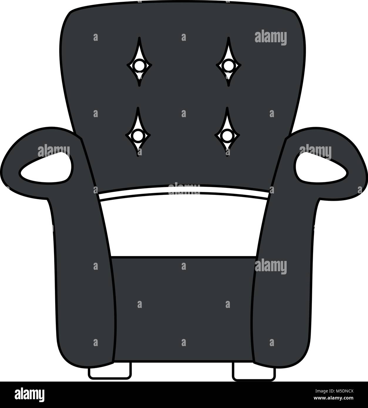 Classic leather armchair old Stock Vector Images - Alamy