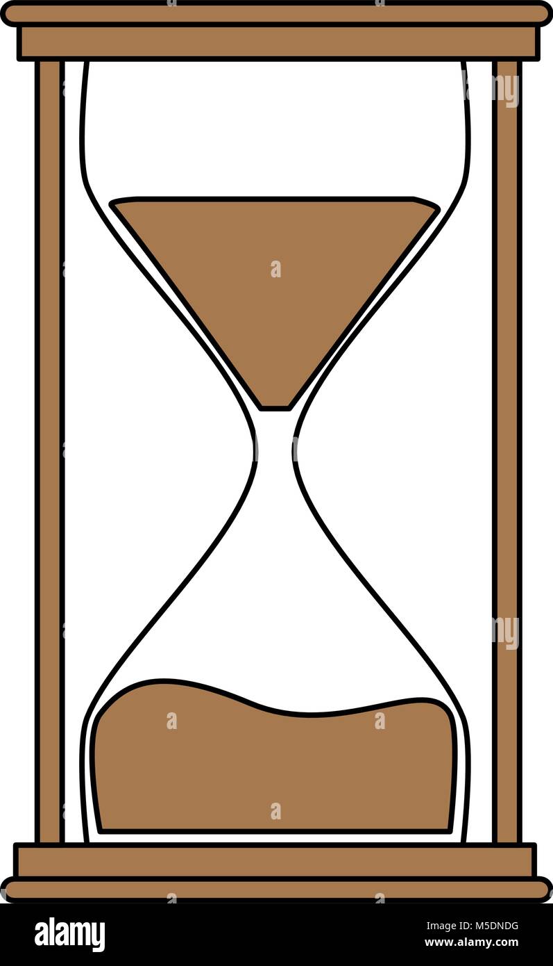 Hourglass antique clock symbol Stock Vector Image & Art - Alamy