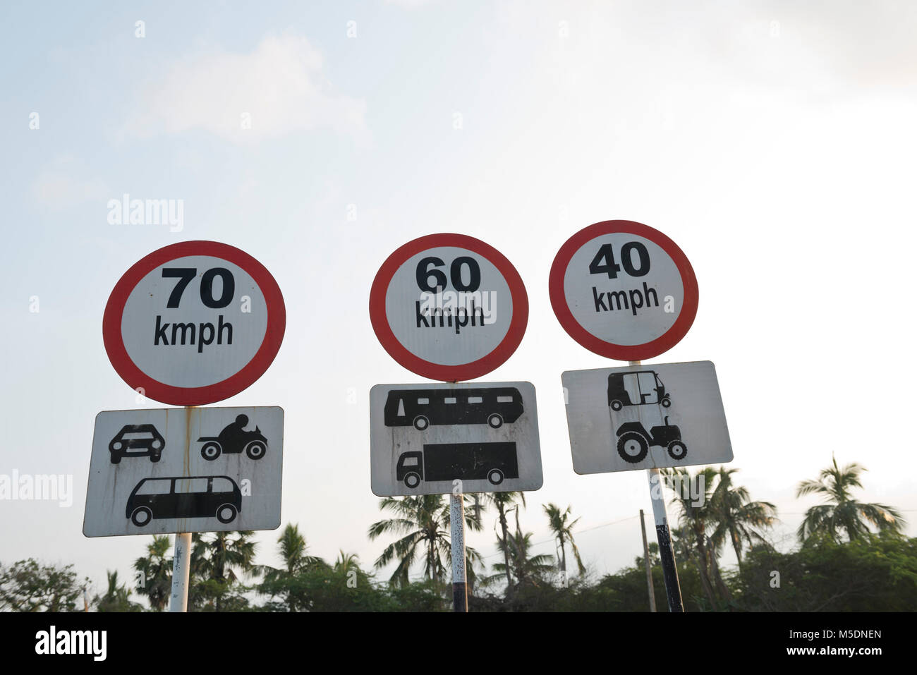 Sri Lanka, Region Mannar, Asia, sign, traffic signs, traffic sign Stock ...