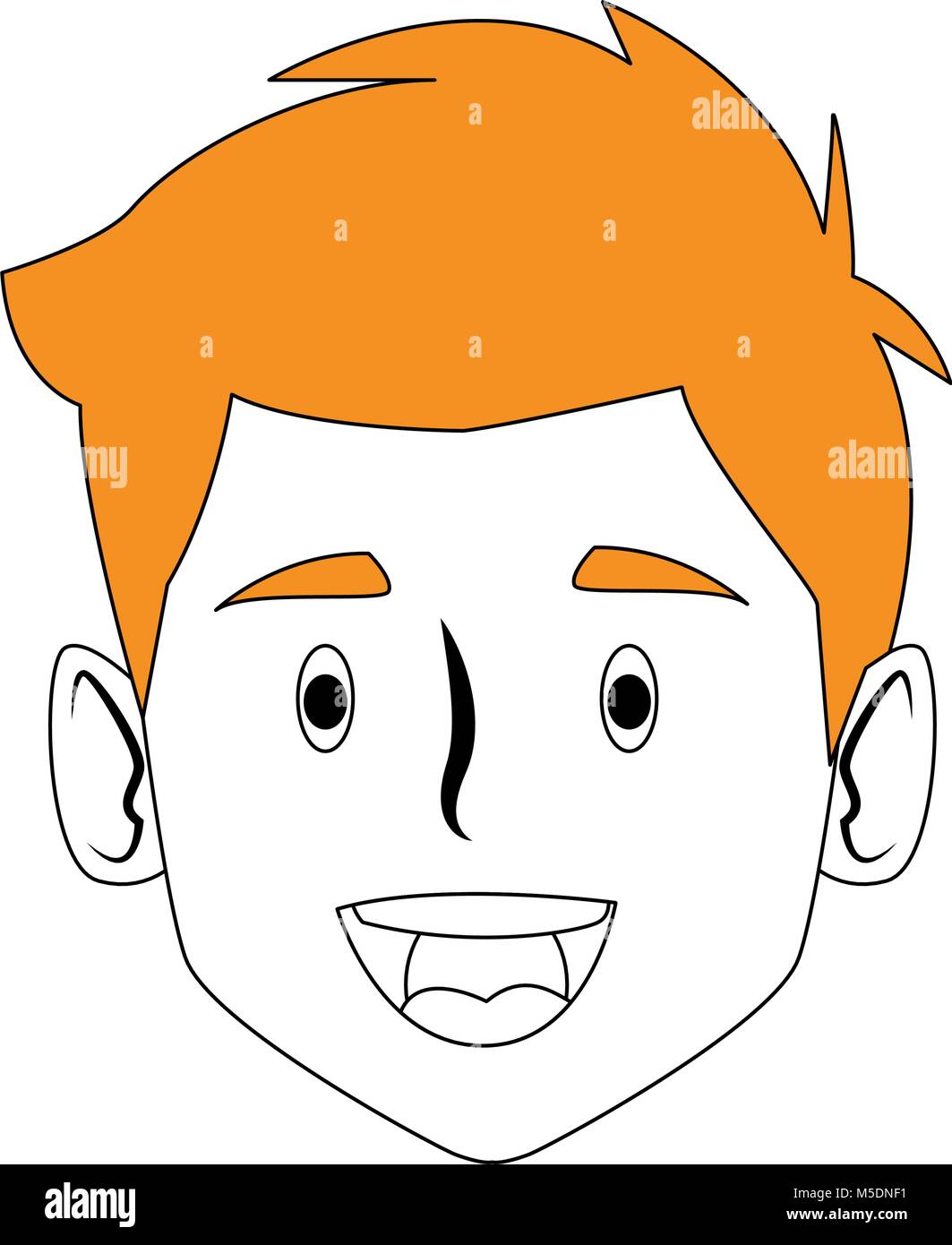 Man smiling face cartoon Stock Vector Image & Art - Alamy