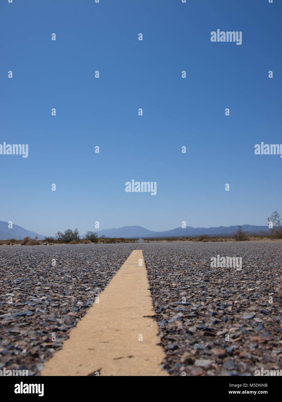 Empty road, Death Valley Stock Photo - Alamy