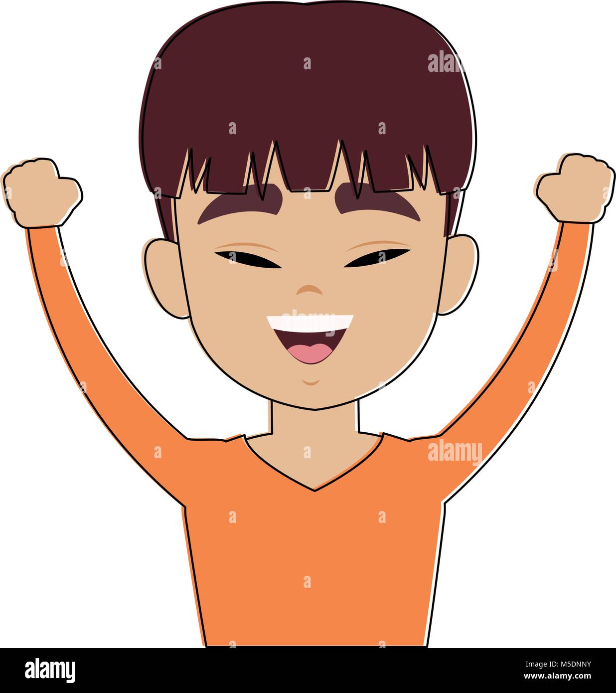 Chinese man with hands up cartoon Stock Vector Image & Art - Alamy