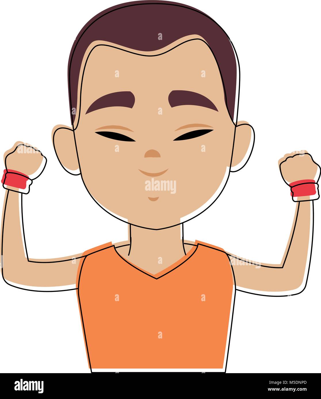 Chinese man with hands up cartoon Stock Vector Image & Art - Alamy