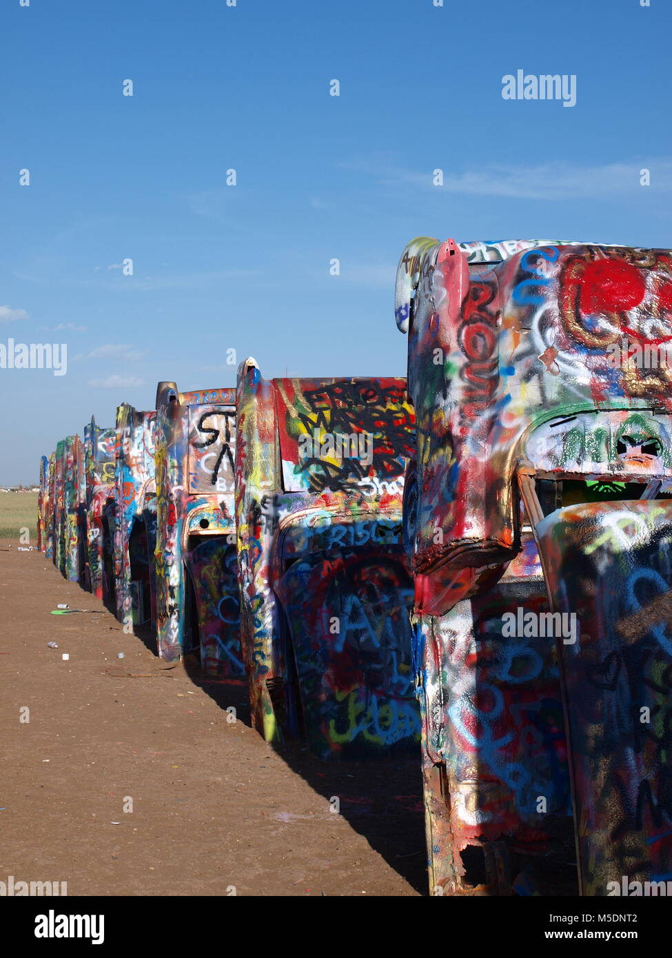 Buried cars in Texas Stock Photo - Alamy