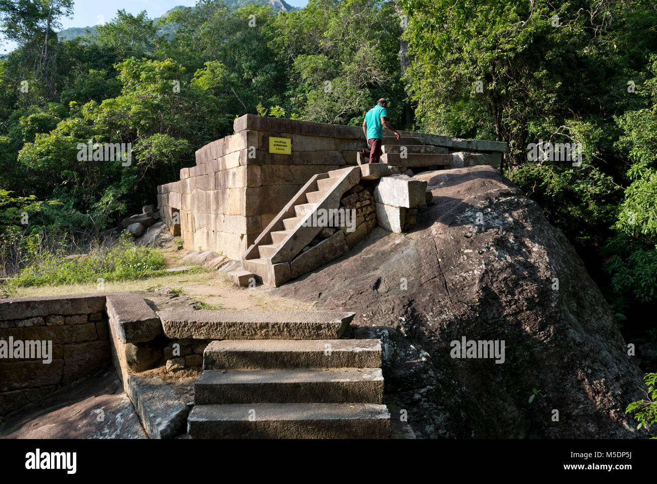 Sri Lanka, Region Sigiriya, Ritigala, Asia, Buddhist monastery, forest ...