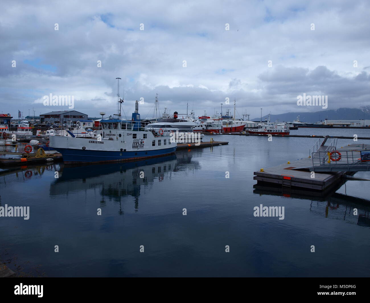 Fishing boat in harbour reykjavik hi-res stock photography and images ...