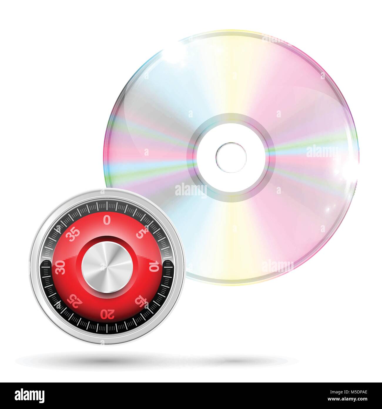 CD/DVD on white background, vector illustration Stock Vector Image ...