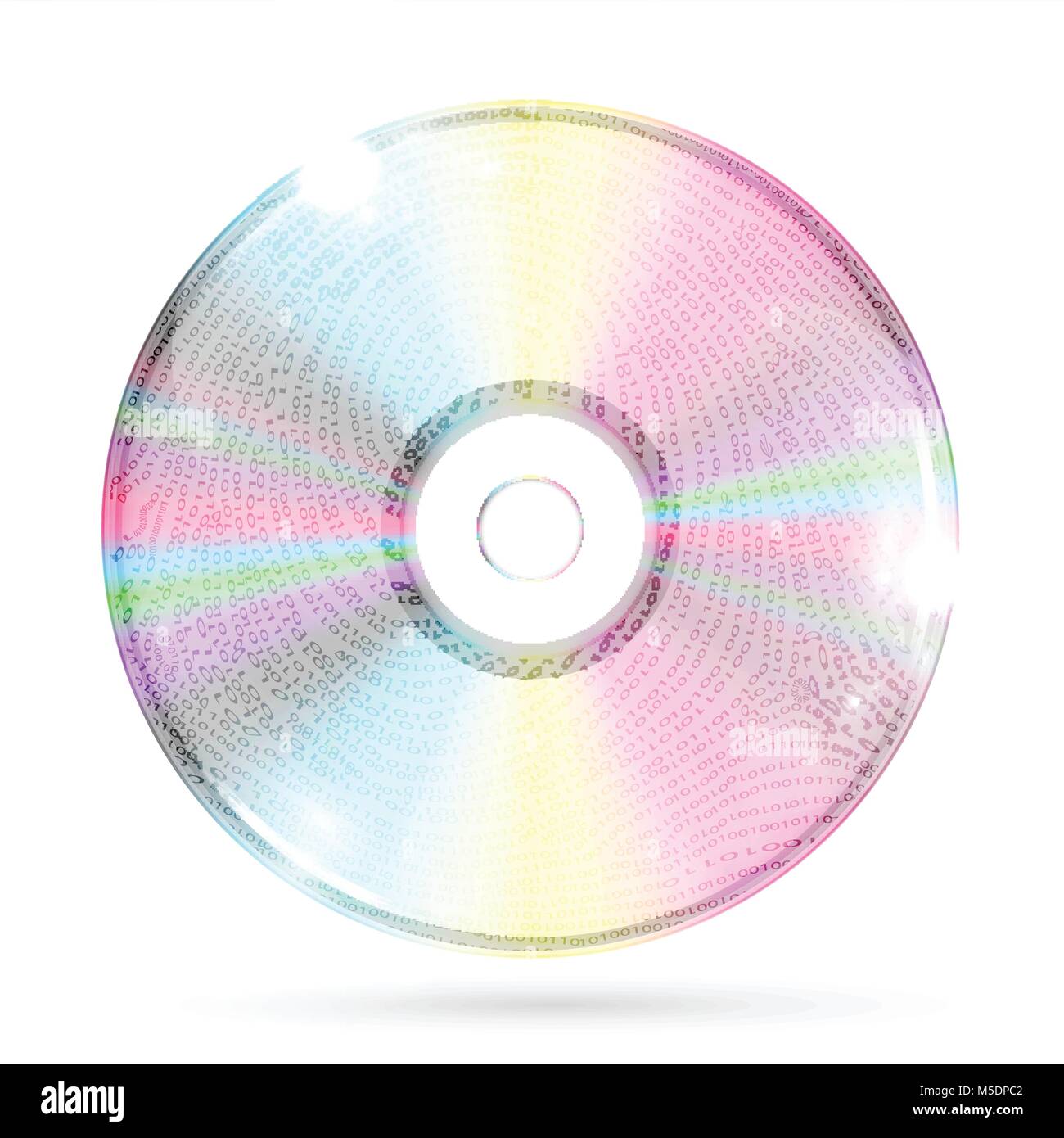 CD/DVD on white background, vector illustration Stock Vector Image ...