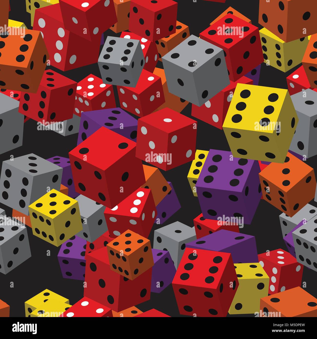 Color Dice Seamless Pattern Stock Vector Image & Art - Alamy