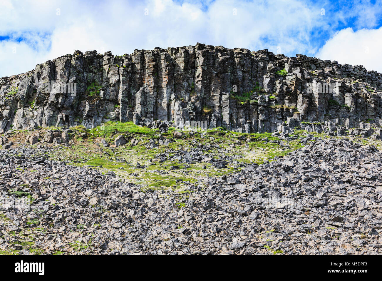 Basalt stones near Hvitserkur spectacular rock in the sea in iceland ...