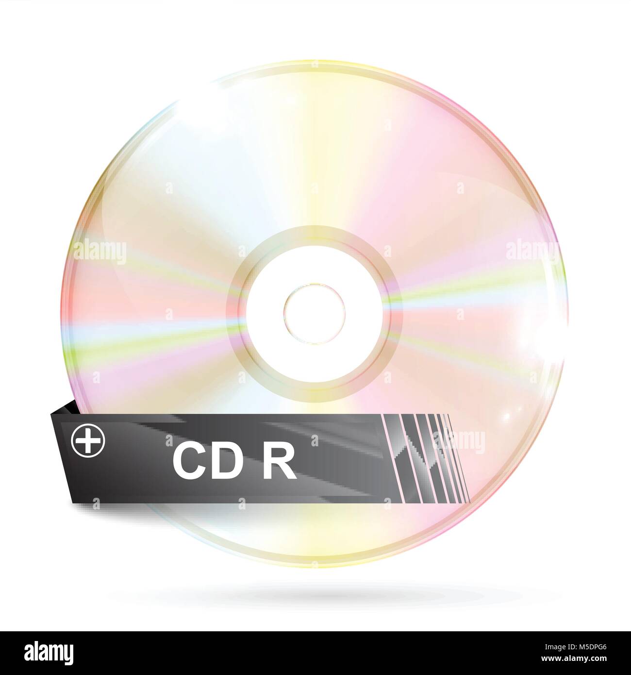 CD/DVD on white background, vector illustration Stock Vector Image ...