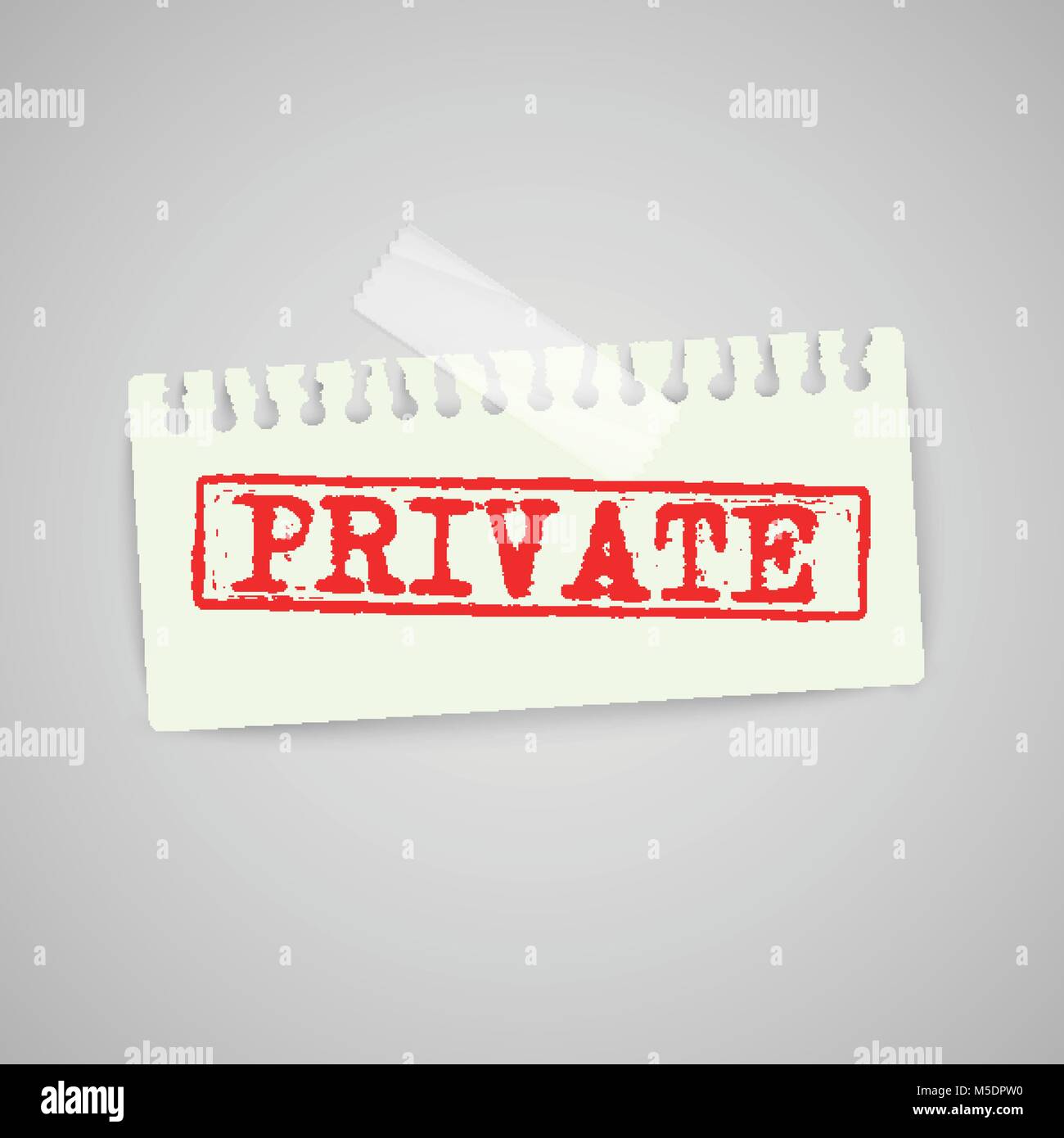 Paper note with warning sign, vector Stock Vector Image & Art - Alamy