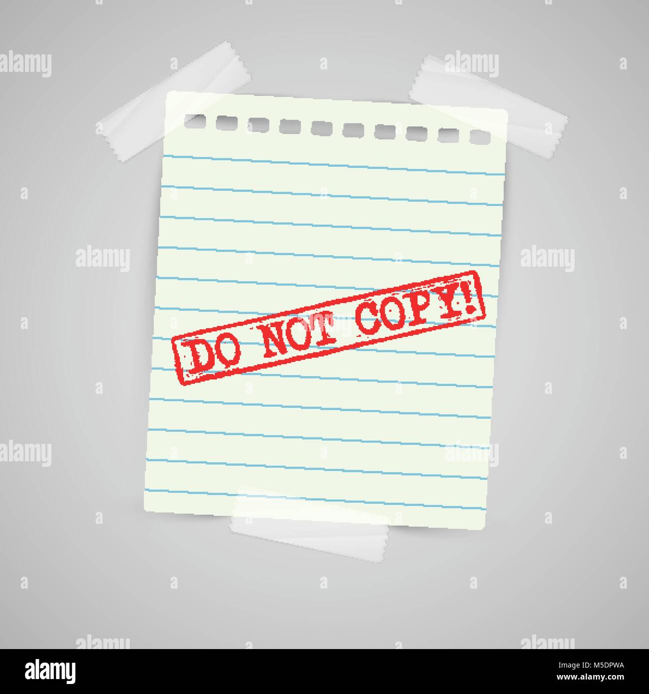 Paper note with warning sign, vector Stock Vector Image & Art - Alamy