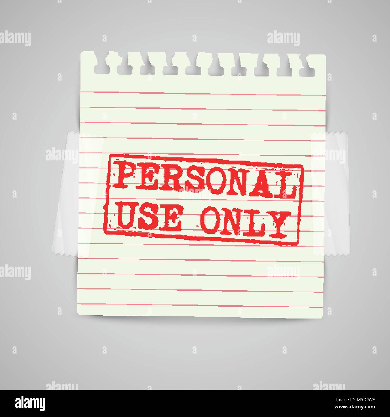 Paper note with warning sign, vector Stock Vector Image & Art - Alamy