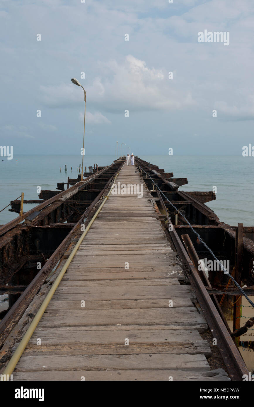 Sri Lanka, Talaimannar, Asia, sea, pier, wooden, beach Stock Photo - Alamy