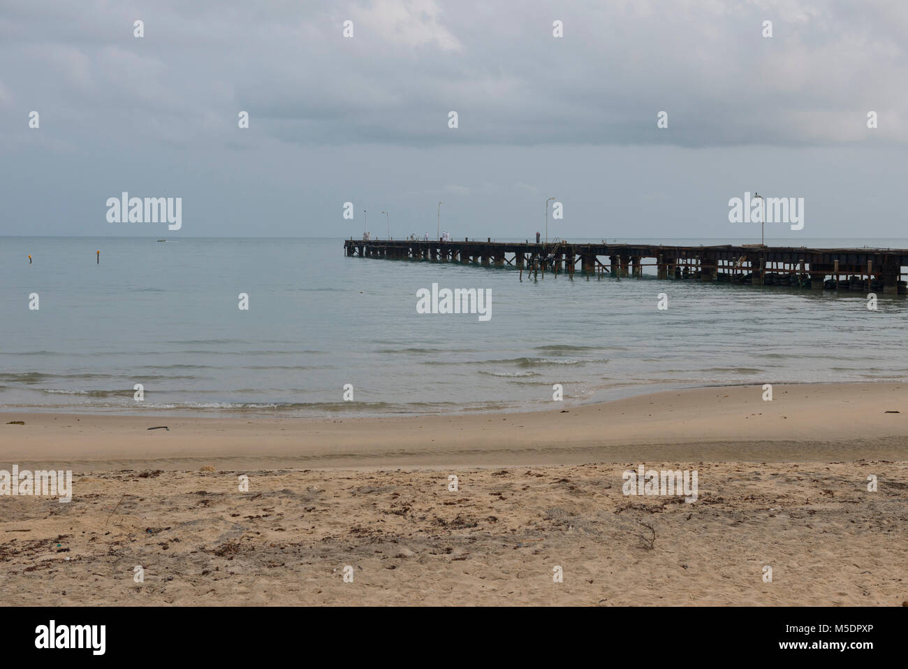 Sri Lanka, Talaimannar, Asia, sea, pier, wooden, beach Stock Photo - Alamy