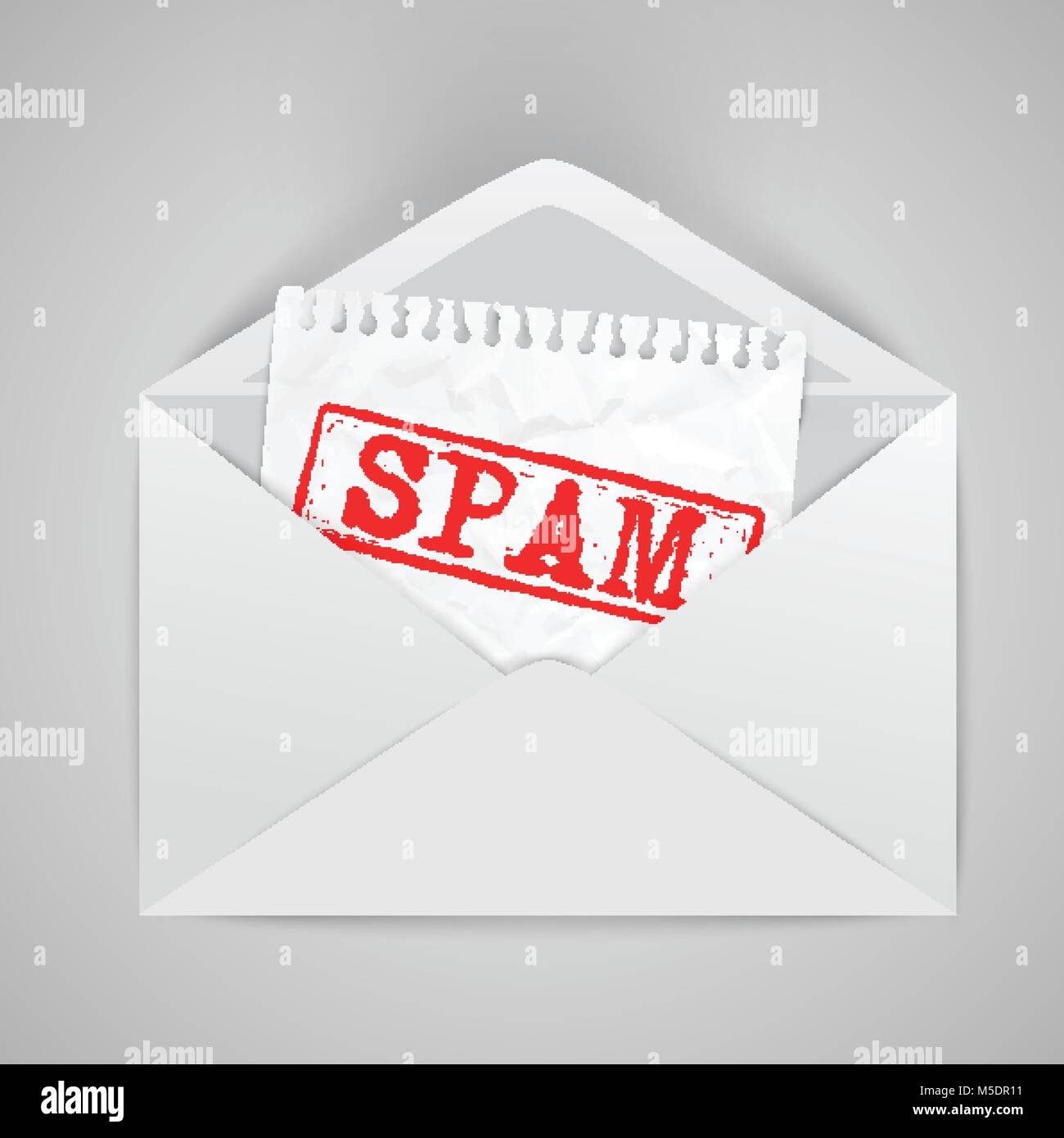 An envelope with a warning sign, vector Stock Vector Image & Art - Alamy