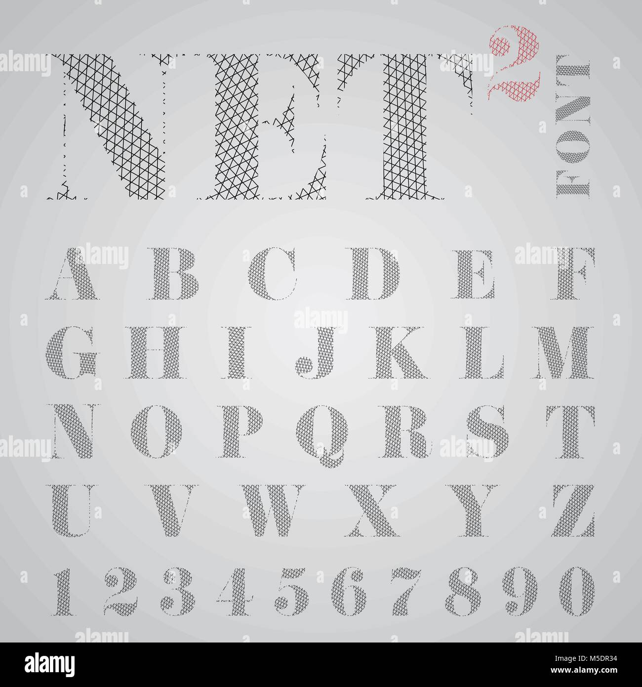 NET alphabet, vector Stock Vector Image & Art - Alamy