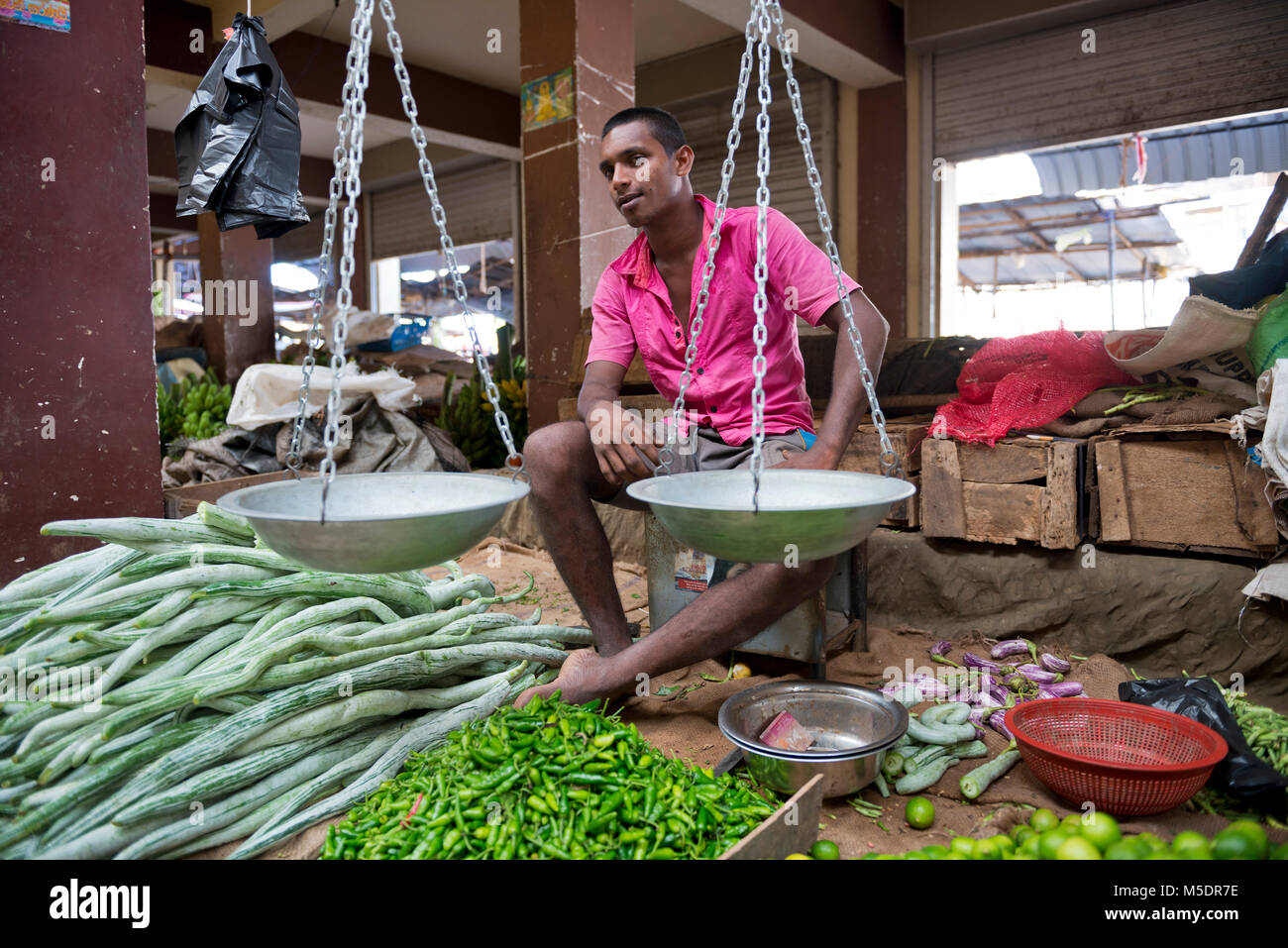 Sri Lanka, Matara, Asia, market, vegetables, vegetable Stock Photo - Alamy