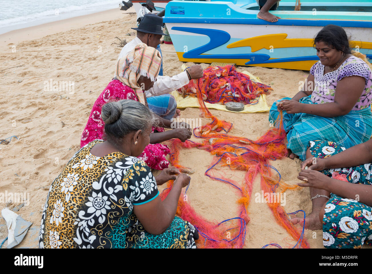 Sri Lanka, Mullaitivu, Asia, portrait, fisher, beach Stock Photo - Alamy