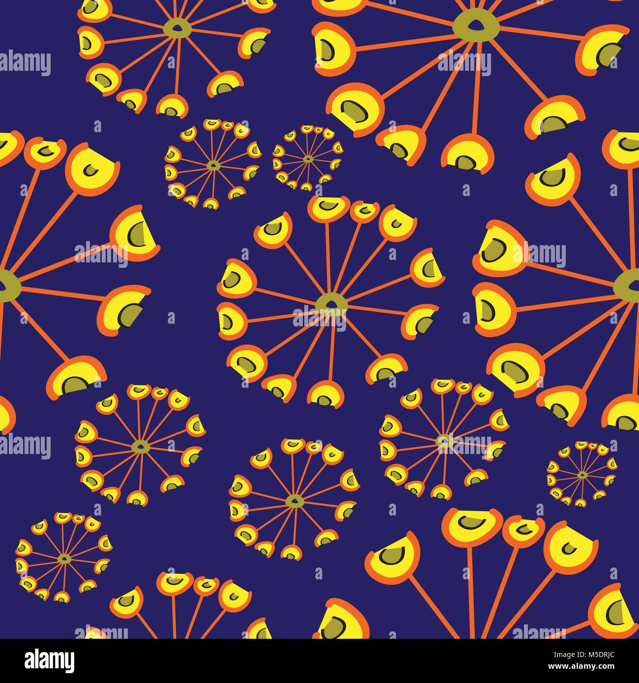 Dandelion vector seamless pattern Stock Vector Image & Art - Alamy