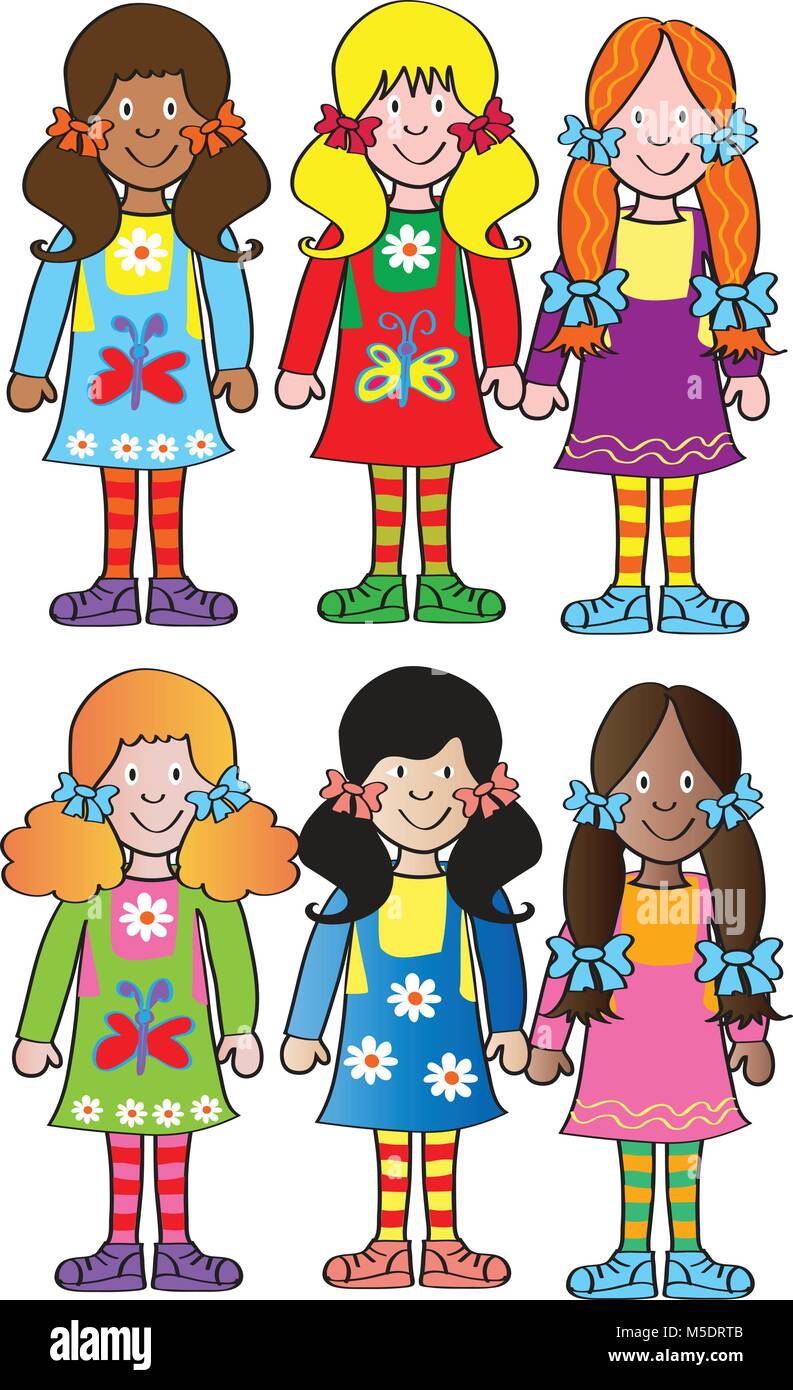 Butterfly dolls Stock Vector Images - Alamy