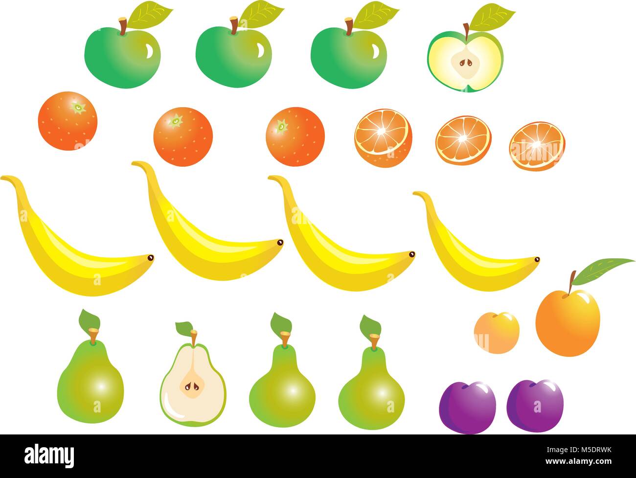 Apples oranges Stock Vector Images - Alamy