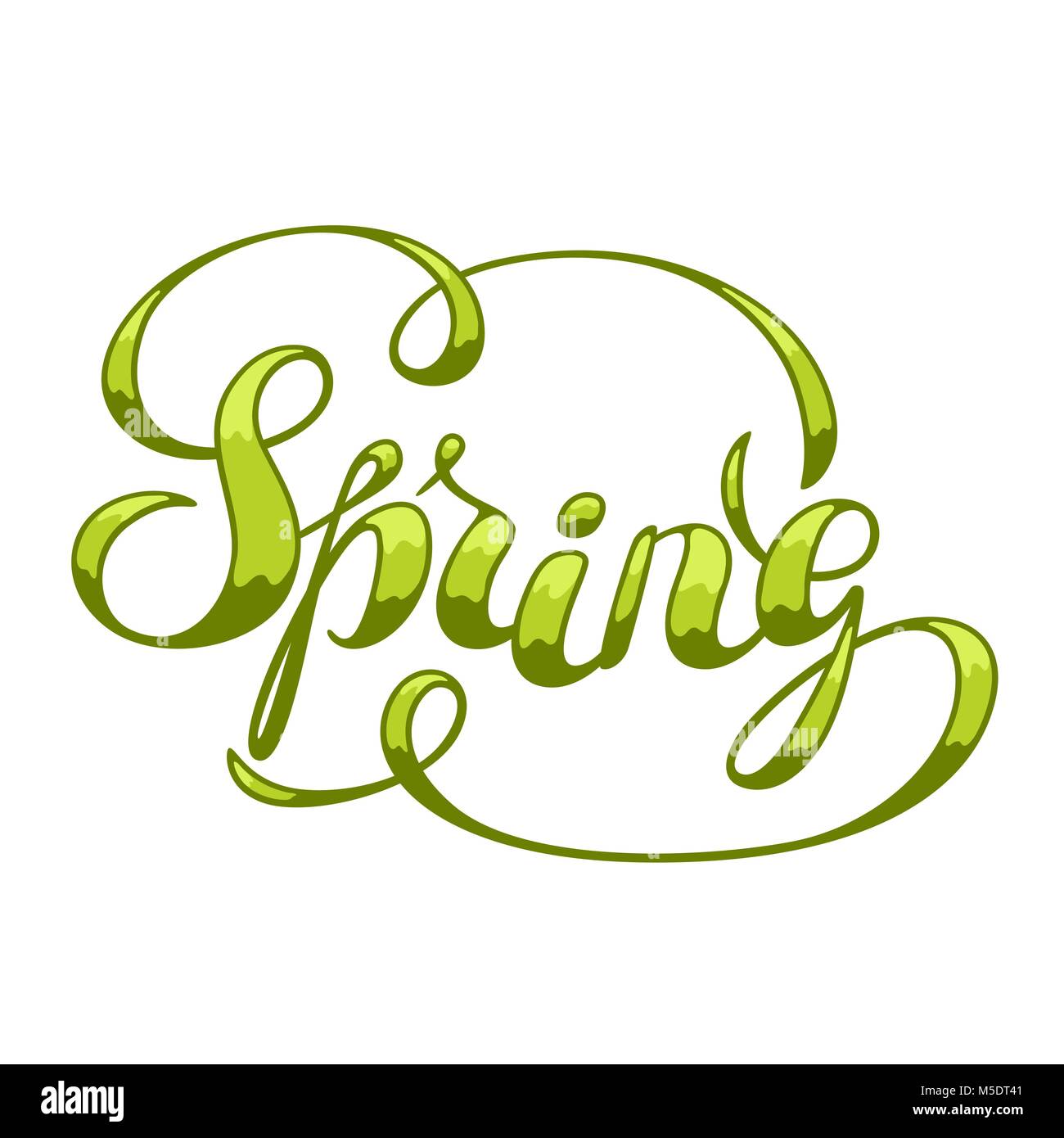 Decorative Lettering Stock Vector Images - Alamy